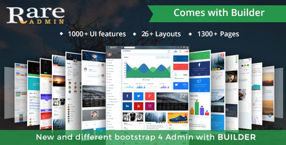 Admin Builder Template | Bootstrap Admin Builder Template — Rare | by Alexavegas | Medium