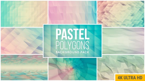 PASTEL POLYGONS BACKGROUND PACK. 9 different backgrounds | by Artyom ...