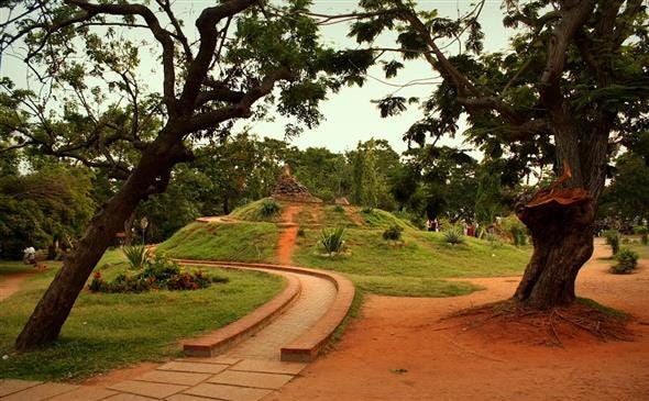 visit to Bharathi Park in pondicherry | by anup kumar | Medium