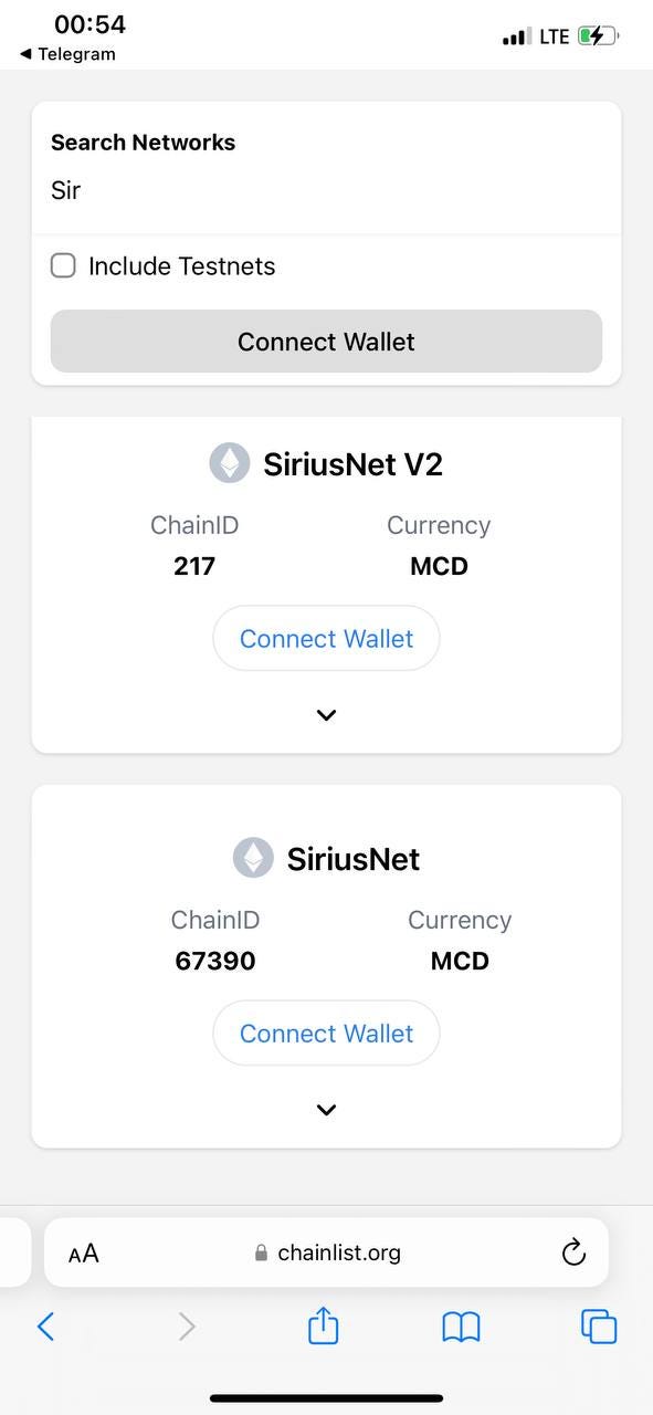 SiriusNet is now on chainlink - MCL - Medium