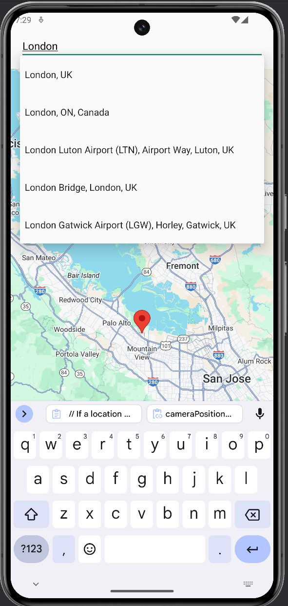 Integrating Google Maps in Android with Jetpack Compose: User Location and Search Bar ...