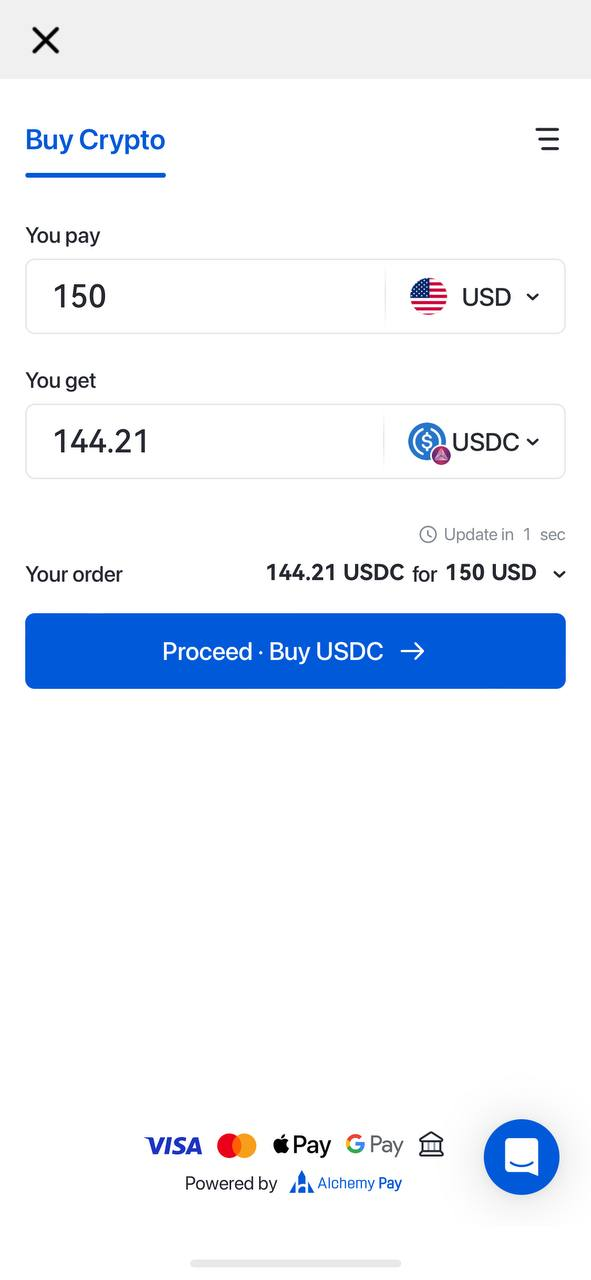Bitskill Tutorial- Buy USDC using your Credit Card | by Bitskill Metaverse | Medium