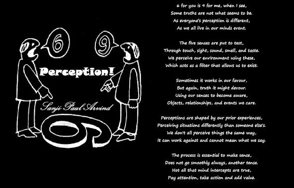 Perception. 6 for you is 9 for me, when I see, | by Sanji-Paul Arvind ...