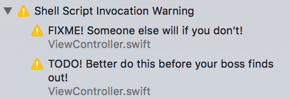 Show Xcode Compiling Warnings For Fixme And Todo With Swift By Li 👨🏻‍💻🤖🦾 Medium