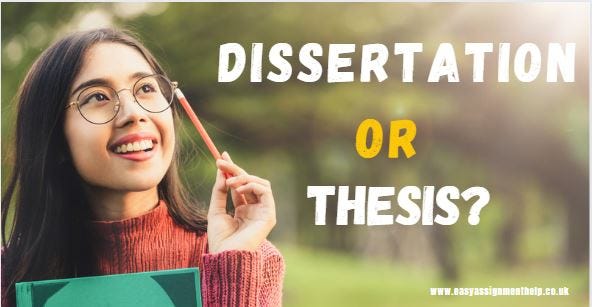 Understanding the Distinction between a Thesis and a Dissertation | by ...