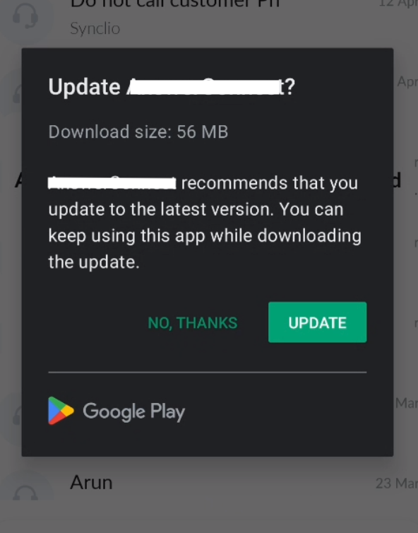 Handle In App Immediate Update Dynamically In Android Using Firebase Remote Config By Jeno