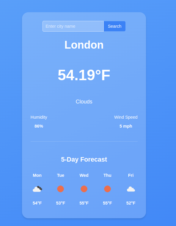 How to Build a Weather App in React | by Esther Vaati | Level Up Coding