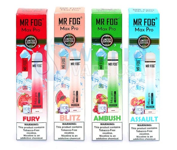 Shop Mr Fog Max Pro 2000 Disposable pod - Mark Henry - Medium