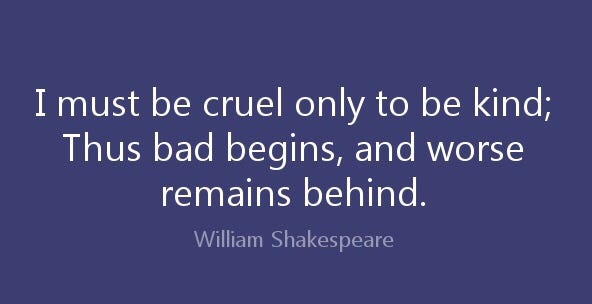 Your Kindness is Cruelty. “I’m sorry, you have something in your… | by ...