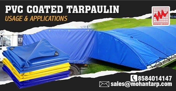 The Waterproof PVC Coated Plastic Tarpaulin Usages & Applications | by ...