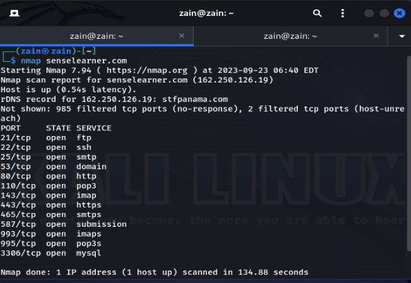Ethical Hacking Basic Nmap Commands By Muhammad Zain Ashraf Medium