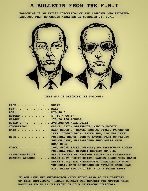 The Mystery of Dan Cooper: America’s Infamous Skyjacker | by Landon ...