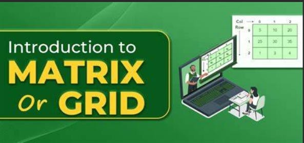 Matrix or Grid is a two-dimensional array mostly used in mathematical ...