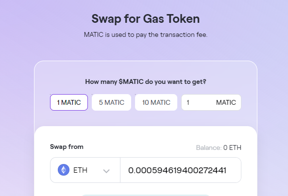 How to get gas coin (MATIC) for the POLYGON network without expensive ...