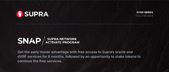 SNAP.. Supra Network Activate Program (SNAP) . | by Arch | Mar, 2024 ...