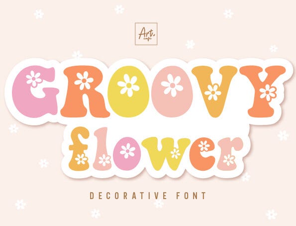 Groovy Flower Font - Tadao Ando - Medium