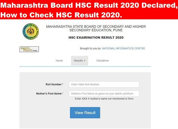 Maharashtra Board HSC Result 2020 Declared, How to Check HSC Result ...