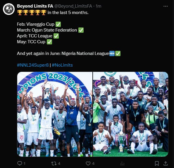 An Ode to Beyond Limit Football Academy | by Taiwo "TeePee" Popoola | Medium