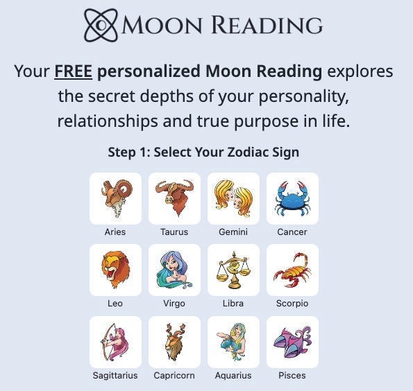 Moon Reading - Interactive Astrology Reading that converts like CRAZY ...