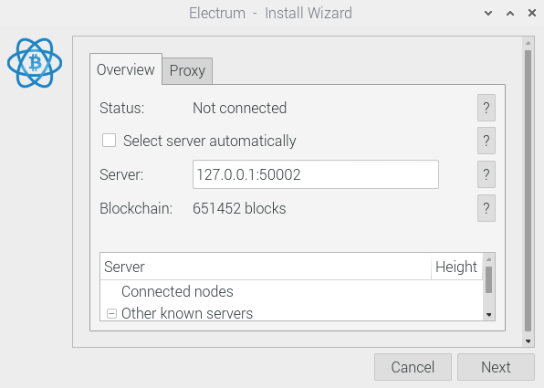 Bitcoin Core Full Node on Mac OS, with Electrum Personal Server, and Electrum Desktop Wallet ...