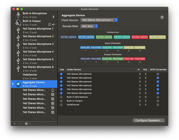Connecting Multiple USB Microphones on a Mac (probably for Podcasting ...