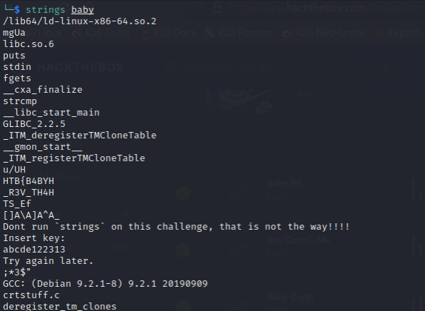 Baby RE Write-Up | HackTheBox. This write-up will be the first… | by ...