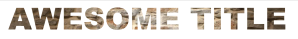 Awesome Transparent Text Effect. A few weeks ago, I stumbled upon a ...