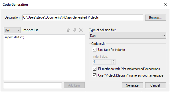 Generating Dart Code from UML — Code Generation | by Steve Hamblett | Medium