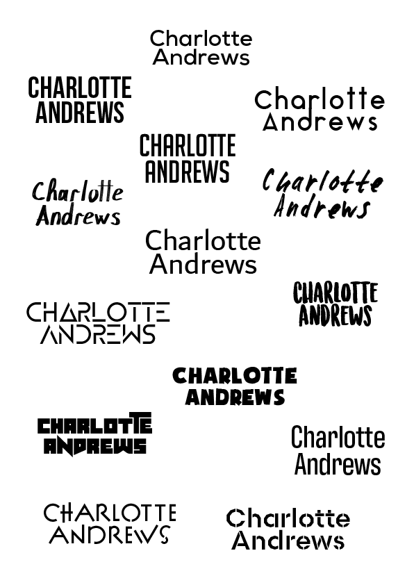 Logo Font - Charlotte Andrews - Medium