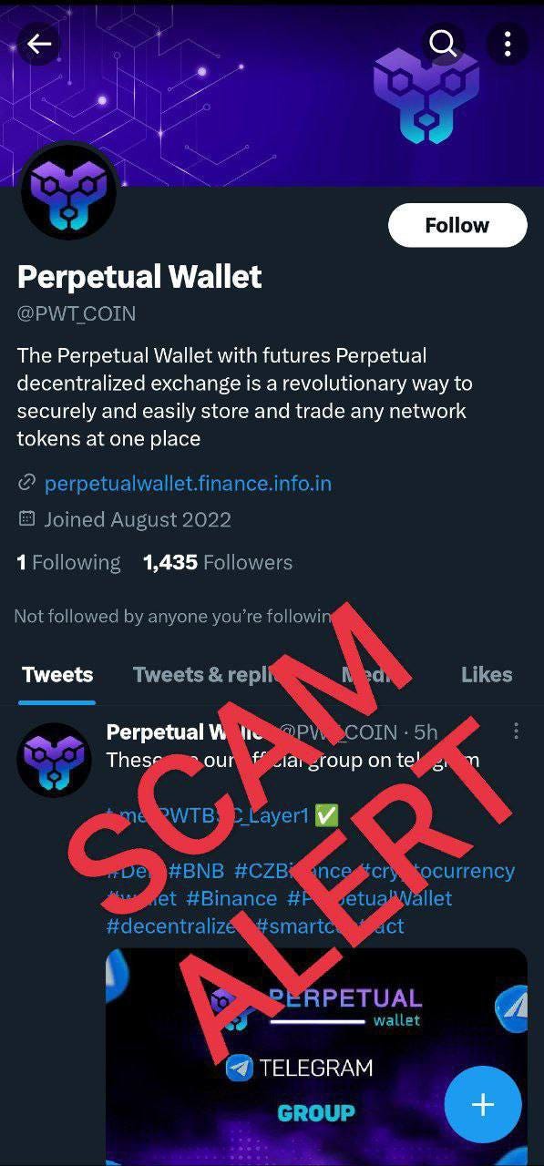 Scam Alert 🚨🚨 - Perpetual Wallet - Medium