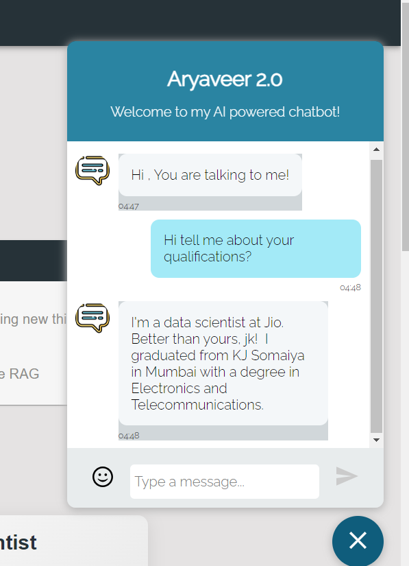 Self-Talking Portfolio: Integrating a LLM-Powered Chatbot into Your ...