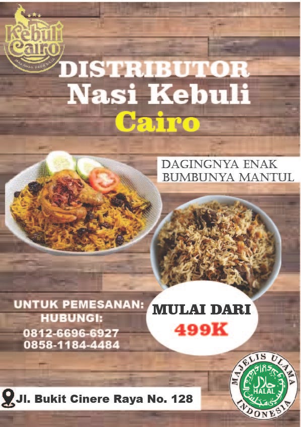 PROMO nasi kebuli cairo, CALL 0812–6696–6927, reseller Nasi Kebuli ...