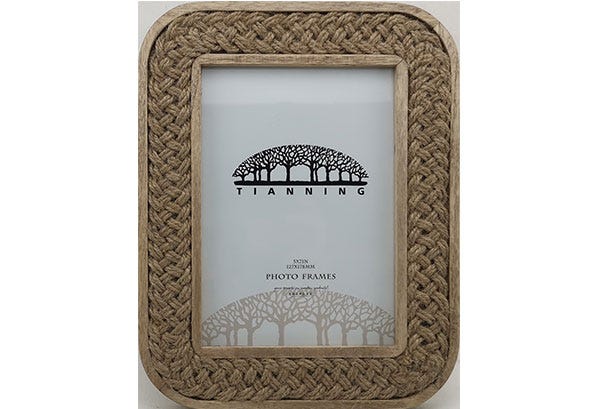 Rope Photo Frame. The rope has been neatly woven to craft… | by ...