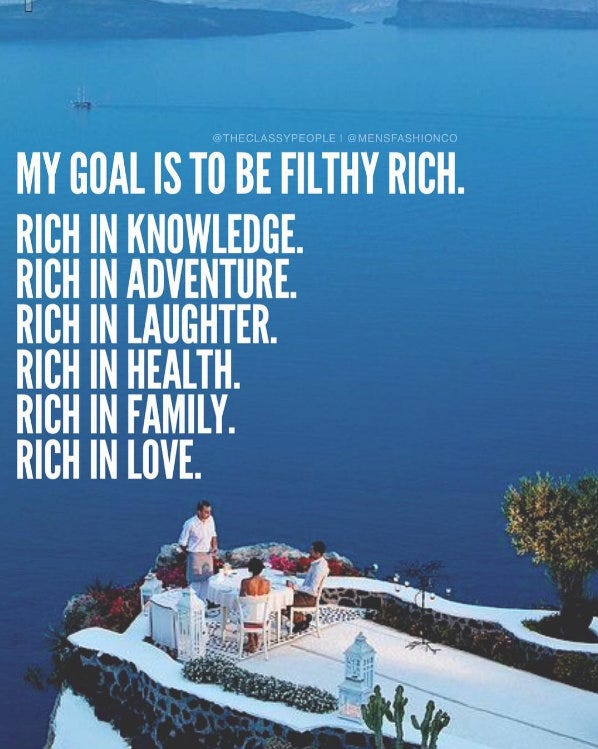 My Goal In Life Is To Be Filthy Rich By Deb Sofield Public Speaker My Goal In Life Is To Be Filthy Rich By Deb Sofield Public Speaker