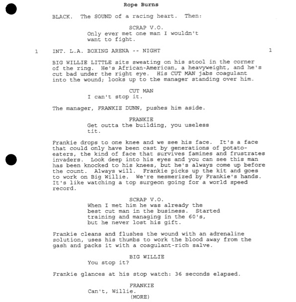 Page One: “Million Dollar Baby” (2004) - Go Into The Story