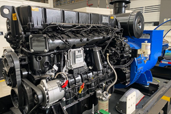 The water tank coolant filling port of the diesel engine sprays water ...