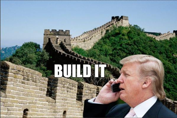 Proposed wall from Presidential Candidate Forces U.S. citizens to ...