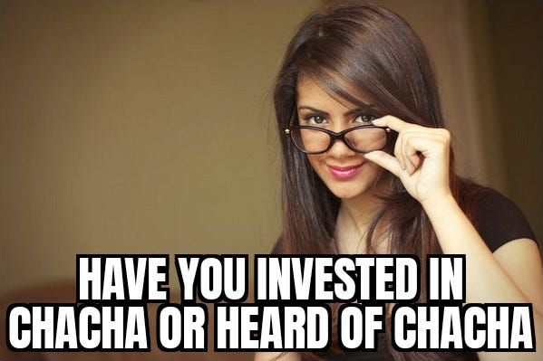 Chacha vision is to create a world of financial metaverse, and make the ...
