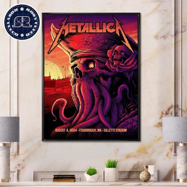 Metallica Tonight Poster For Night 2 In Foxborough MA M72 North ...