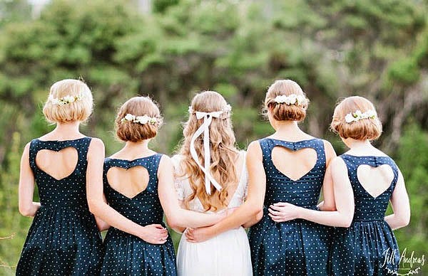 Charm at the back: Open back bridesmaid gowns | by Niki Sin | Medium