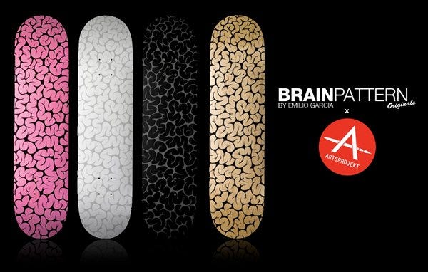 Brain Pattern Skateboard Deck by Emilio Garcia - TheCoolist - Medium