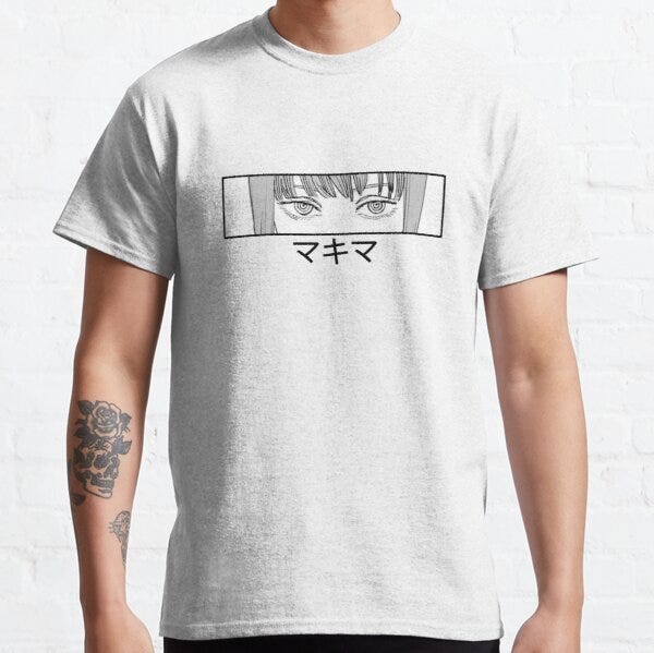 Chainsaw Man T-Shirts — Makima — Chainsaw Man Classic T-Shirt RB0908 ...