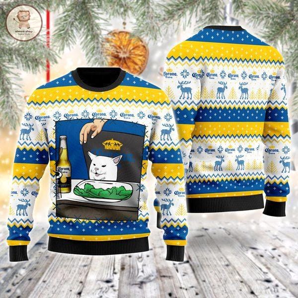 Corona Extra Cat Meme All-Over Print Thicken Sweater | by son nguyen ...
