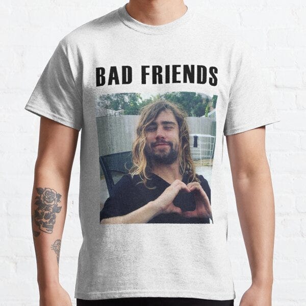 Bad Friends T-Shirts — Bad Friends — Jack (voc/Gui) Classic T-Shirt ...