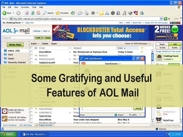 Some Gratifying and Useful Features of AOL Mail | by Linda Williams ...