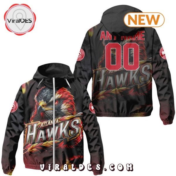 NBA Atlanta Hawks Realistic Team Logo Design Windbreaker Jacket | by ...
