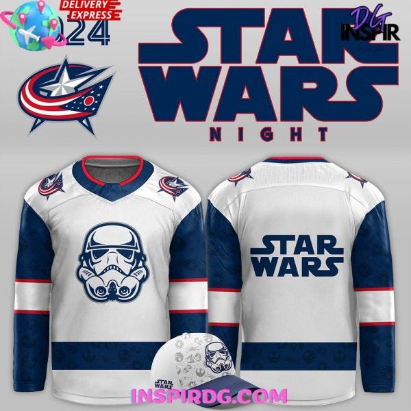 Columbus Blue Jackets x Star Wars Night 2024 Hockey Jersey | by ...