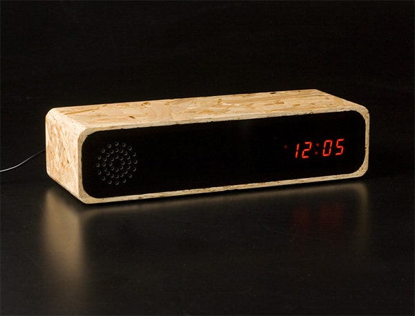 Furni Knox Chipboard Clock Radio - TheCoolist - Medium