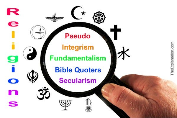 Religions, All Types: Bible Quoters, Pseudo, Secular. | by Sam Kneller ...