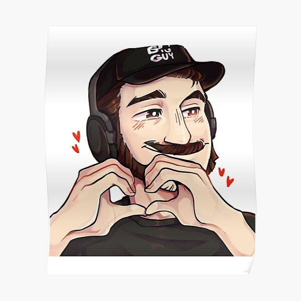 Jschlatt Posters — Jschlatt Heart Sign fan Art Poster - The Official ...